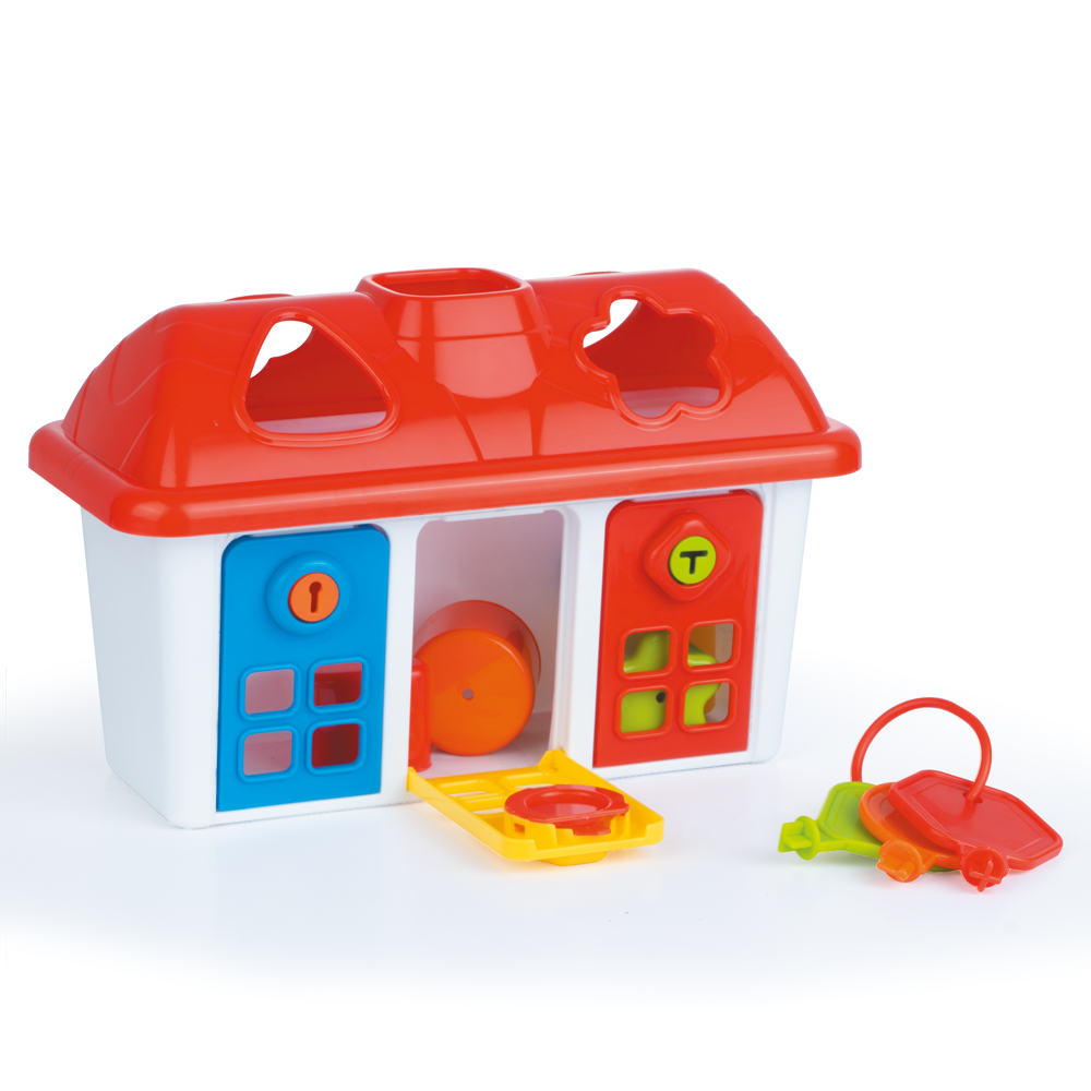 DOLU SHAPE SORTER HAPPY HOUSE WITH LOCKABLE DOORS – Souq Al Toys